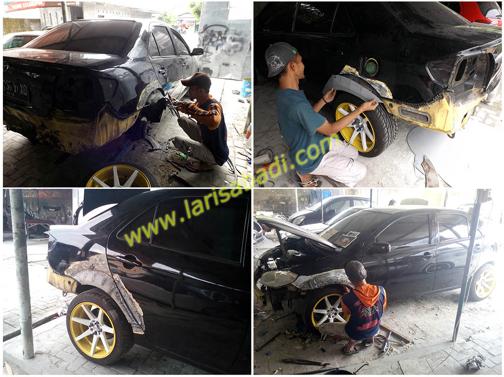 Toyota Vios Limo, Modifikasi Wide Body dan Body Kit - Laris Abadi